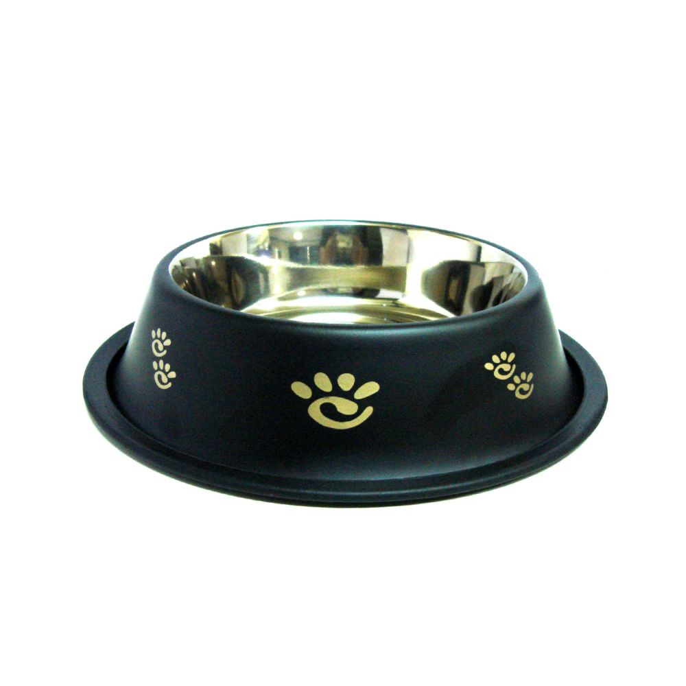 Raintech Stainless steel Antiskid Designer Colored Dog Bowl, 20.5 cm ...